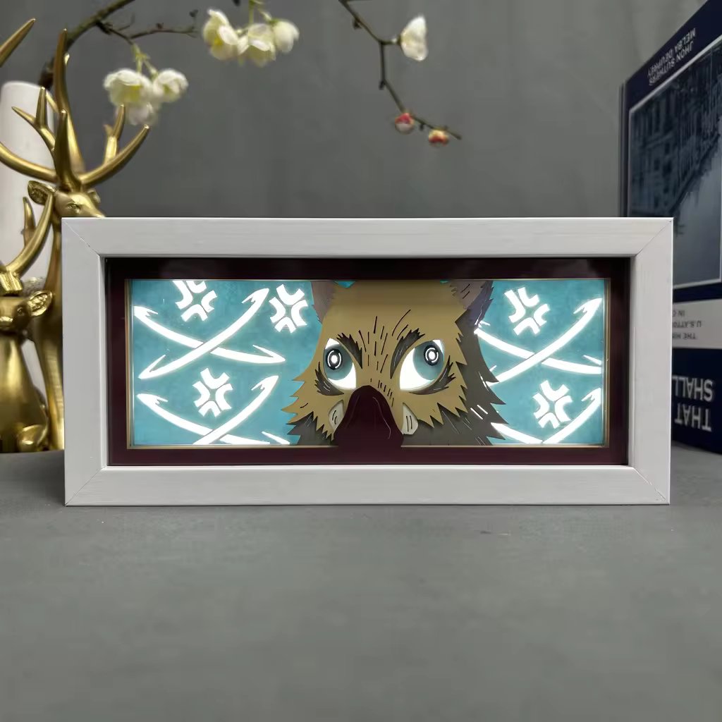 Inosuke Anime LED Light Box | Demon Slayer Room Decor – Manga Hikari Shop